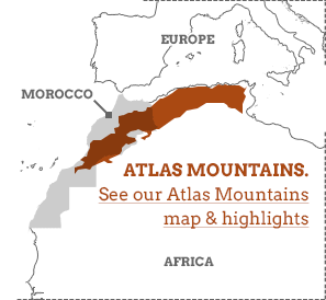 Atlas Mountains Africa Map