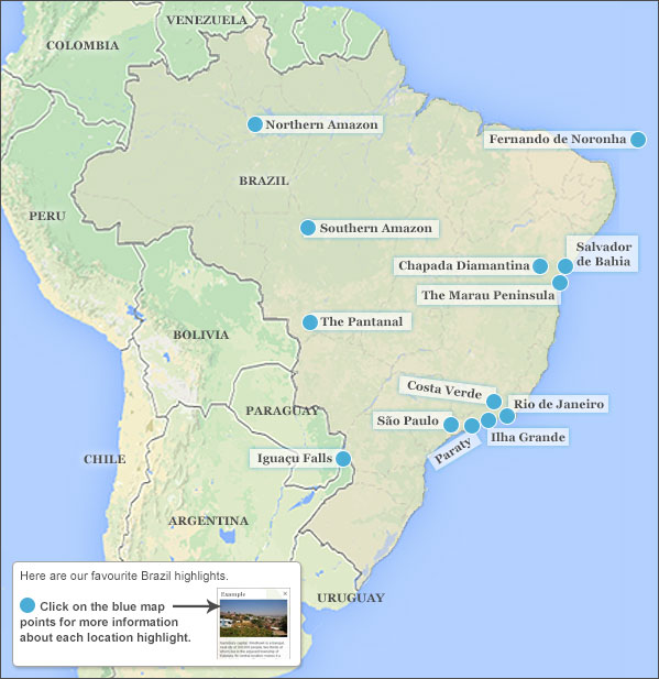 Brazil highlights & itineraries. Responsible travel guide to Brazil's ...