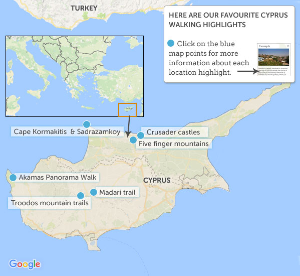 Cyprus walking routes