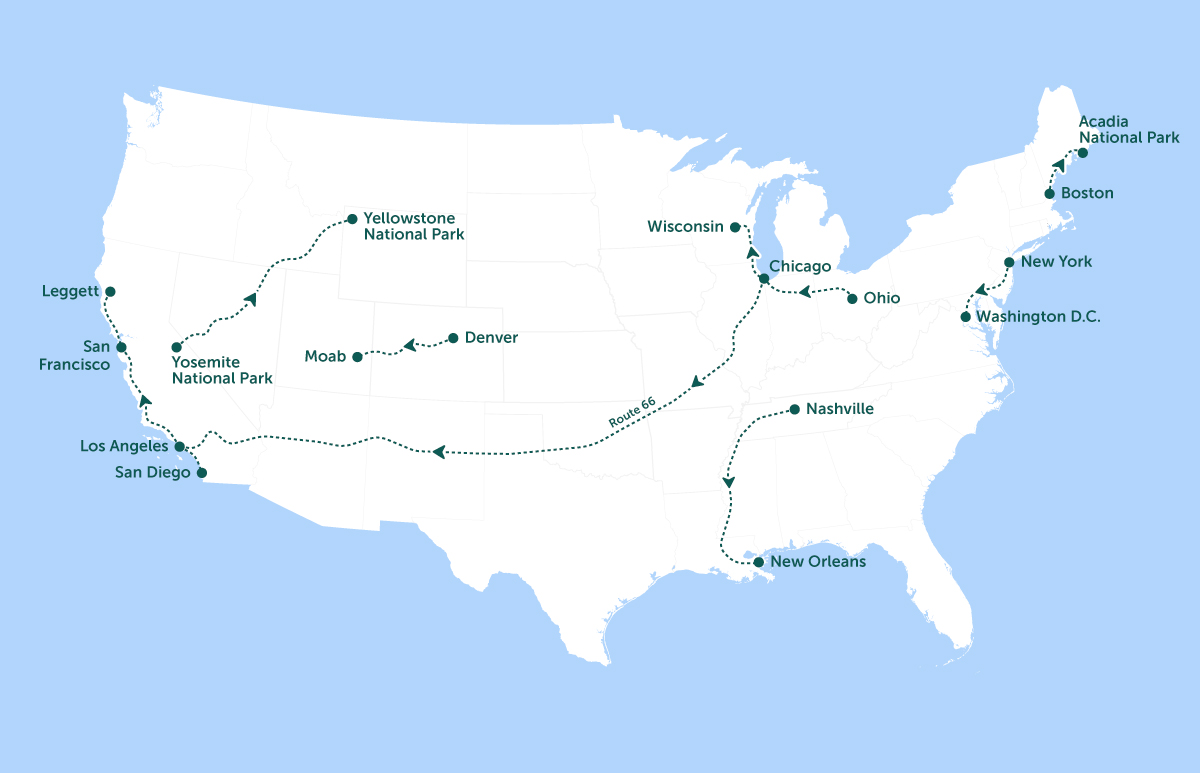 Guide to self drive trips in America
