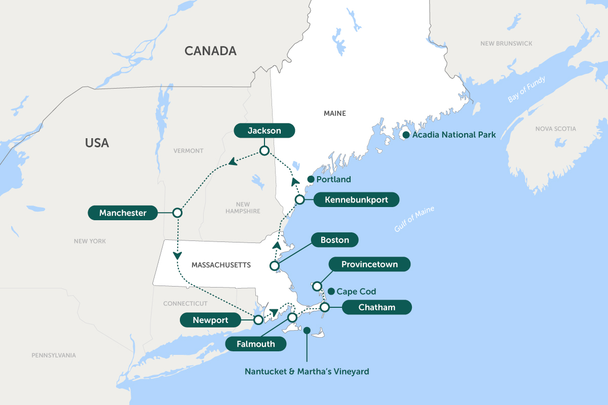Maine and Massachusetts self drive vacations