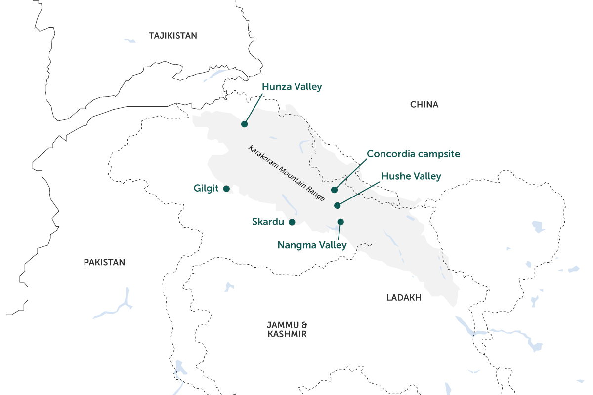 Trekking in the Karakoram Mountains