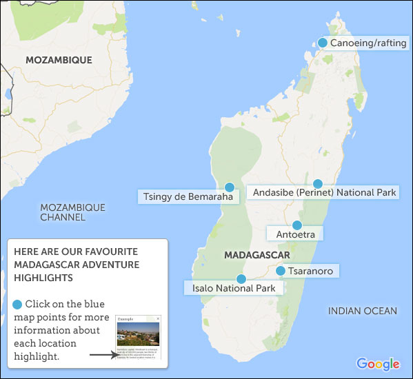 Isalo National Park Map
