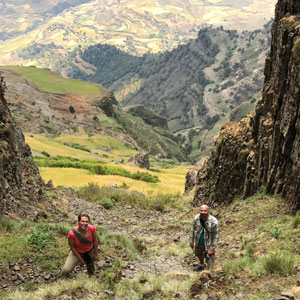 Trekking in Janamora, Ethiopia