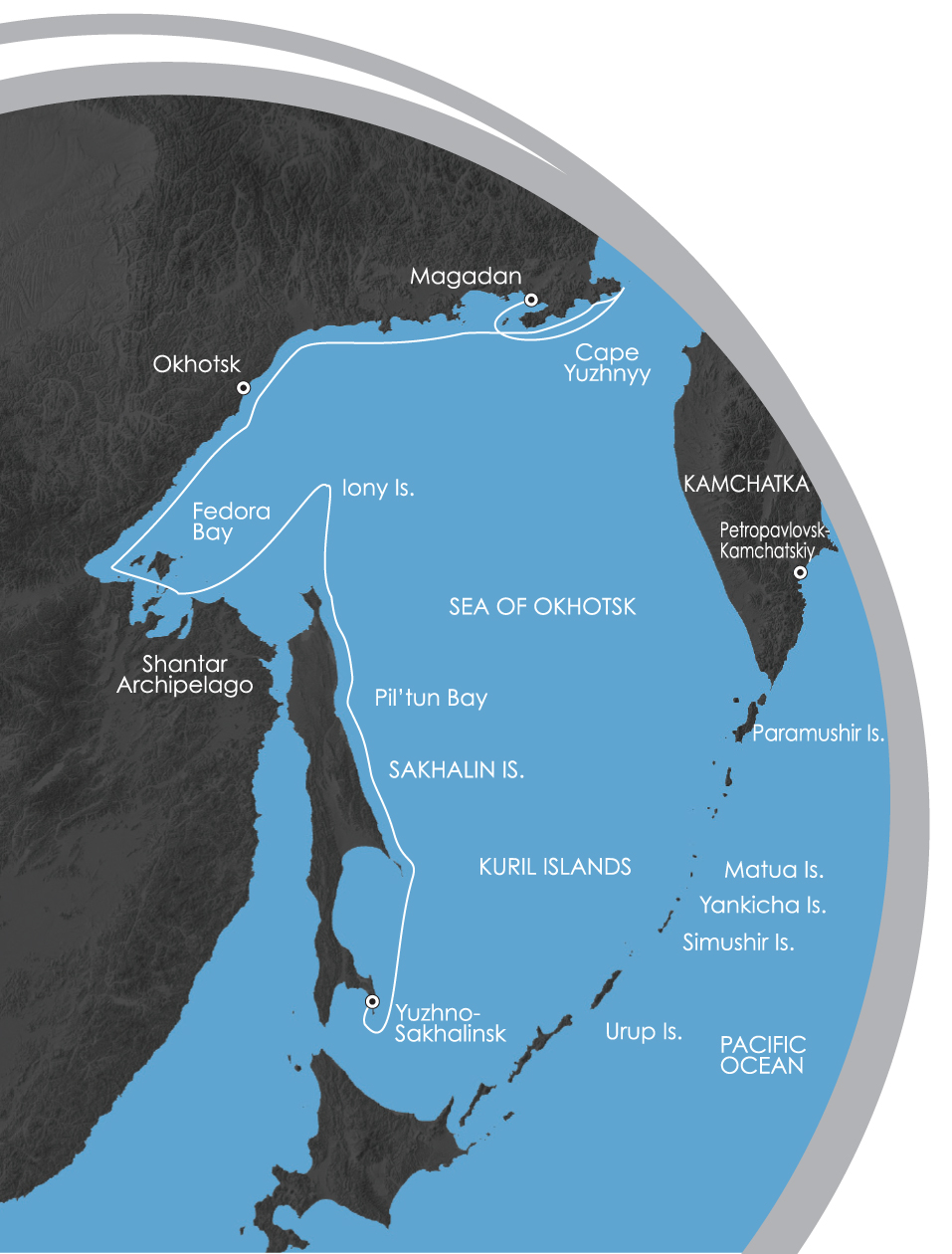 Sea Of Okhotsk Russia Map - United States Map