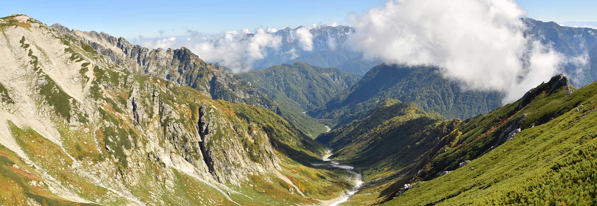 Walking in the Japanese Alps